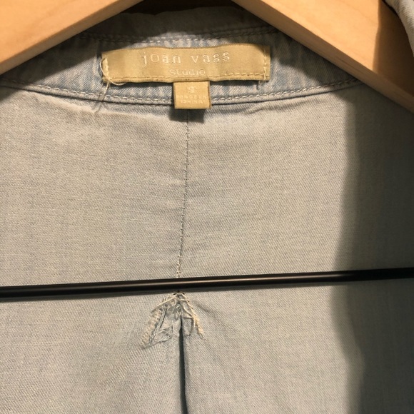Joan Vass | Tops | Joan Bass Chambray Top | Poshmark